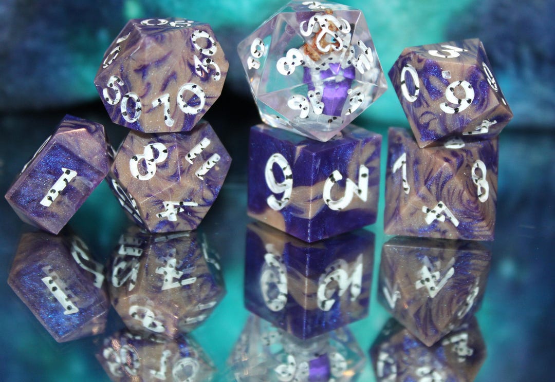 TADC Kinger 7 Piece Dice Set - Etsy