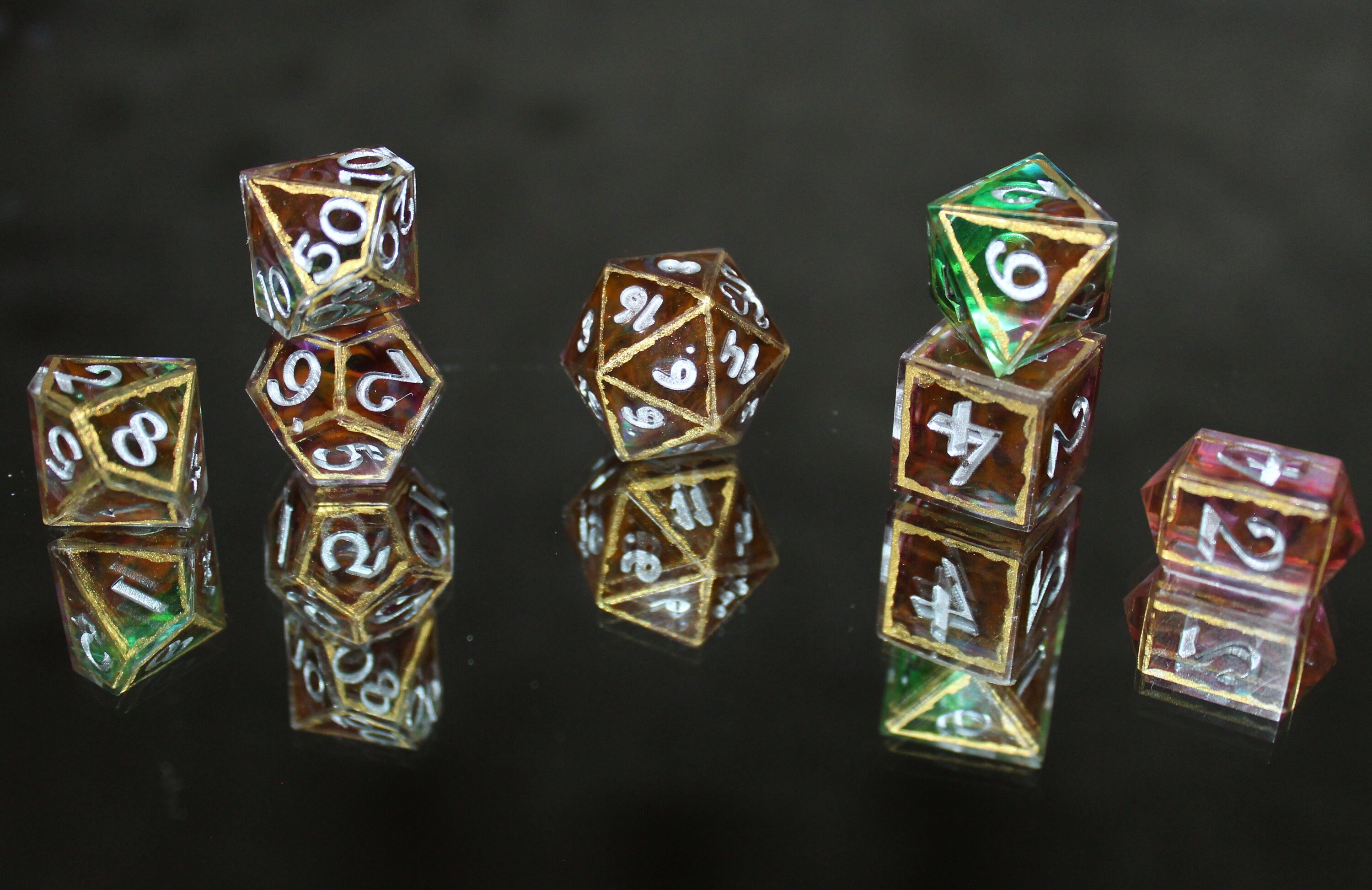 Stained Glass Dice Set - Etsy