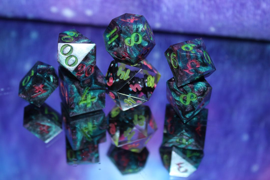 TADC Abstraction 7 Piece Dice Set D&D - Etsy