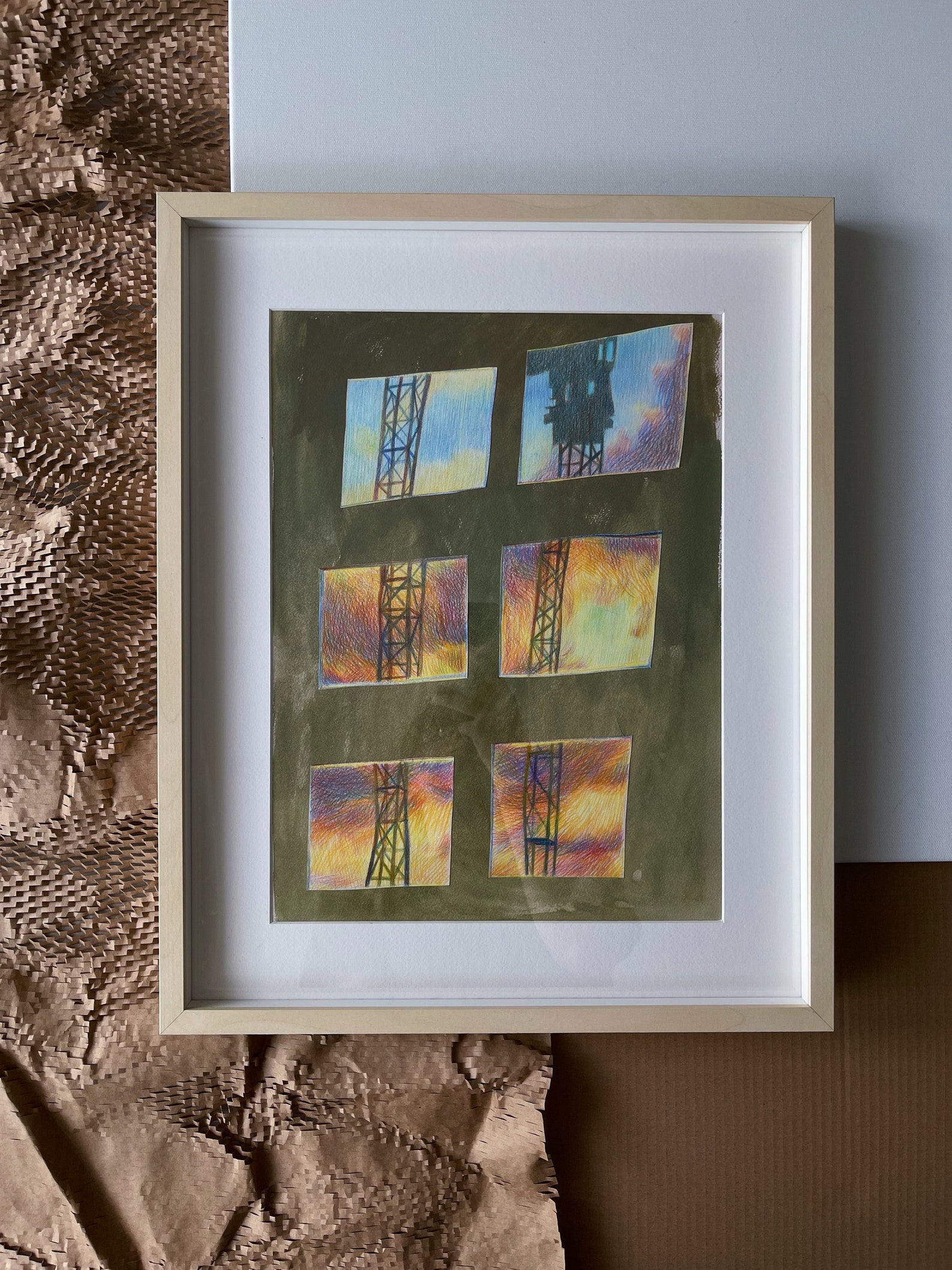 Mixed Media Painting reflections - Etsy