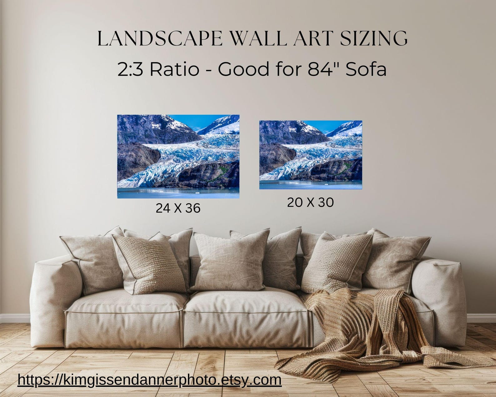 Mendenhall Glacier Color Photo, Art Decor, Alaska, Landscape ...