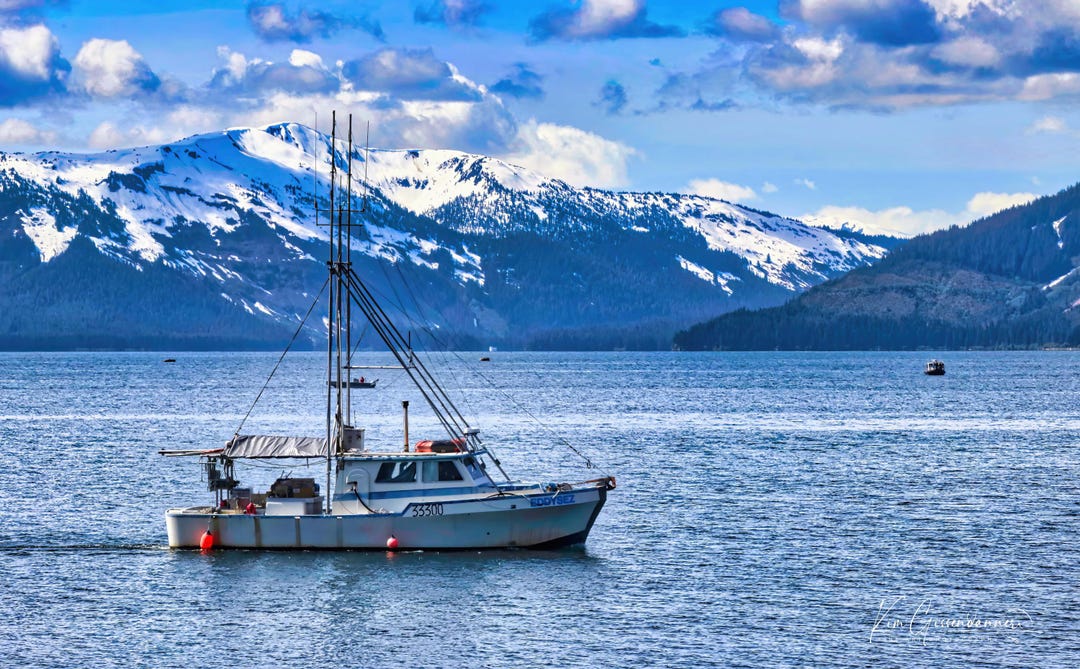Headed Out, Alaska Fishing Boat Color Print, Icy Strait Point, Alaska ...