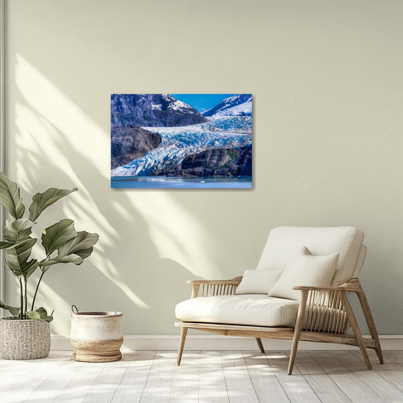Mendenhall Glacier Color Photo Art Decor Alaska Landscape