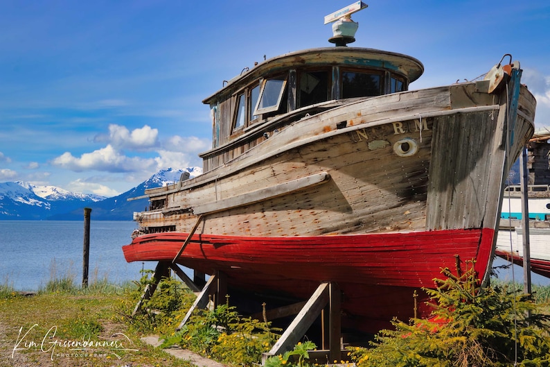 Old Fishing Boat Color Photo, Art Decor, Icy Strait Point, Alaska ...