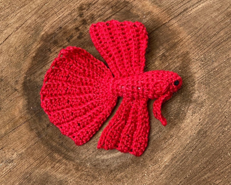 Halfmoon Betta Crochet Pattern (PDF) - Etsy