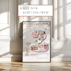 2nd Birthday Photo Collage Poster,diy Canva Design Happy Birthday ...