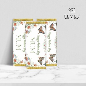 Mother's Day Chocolate Bar Wrapper Printable Candy Label, DIY Party ...