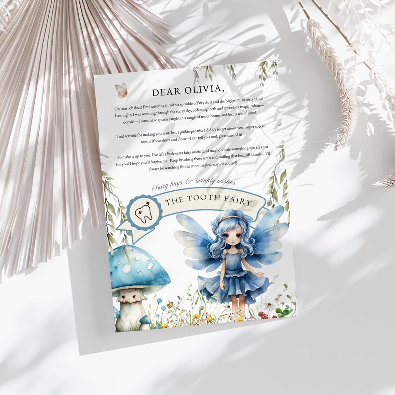 Tooth Fairy Apology Letter - Magical Printable Note for Kids | Digital ...