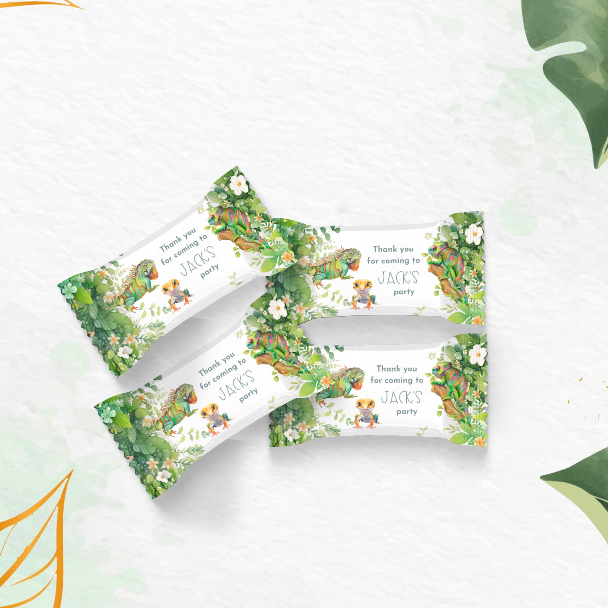 Reptile Rice Krispie Wrapper Digital Download - Snake Lizard Birthday ...