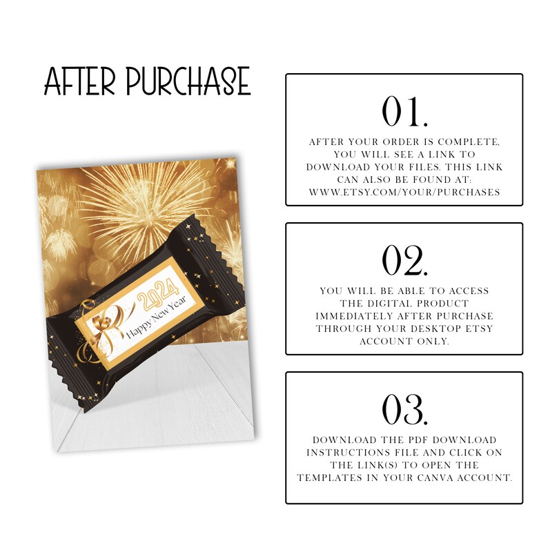 New Years Eve Rice Krispy Wrapper,editable DIY Black and Gold Party ...