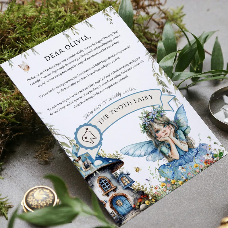 Tooth Fairy Apology Letter - Magical Printable Note for Kids Digital ...