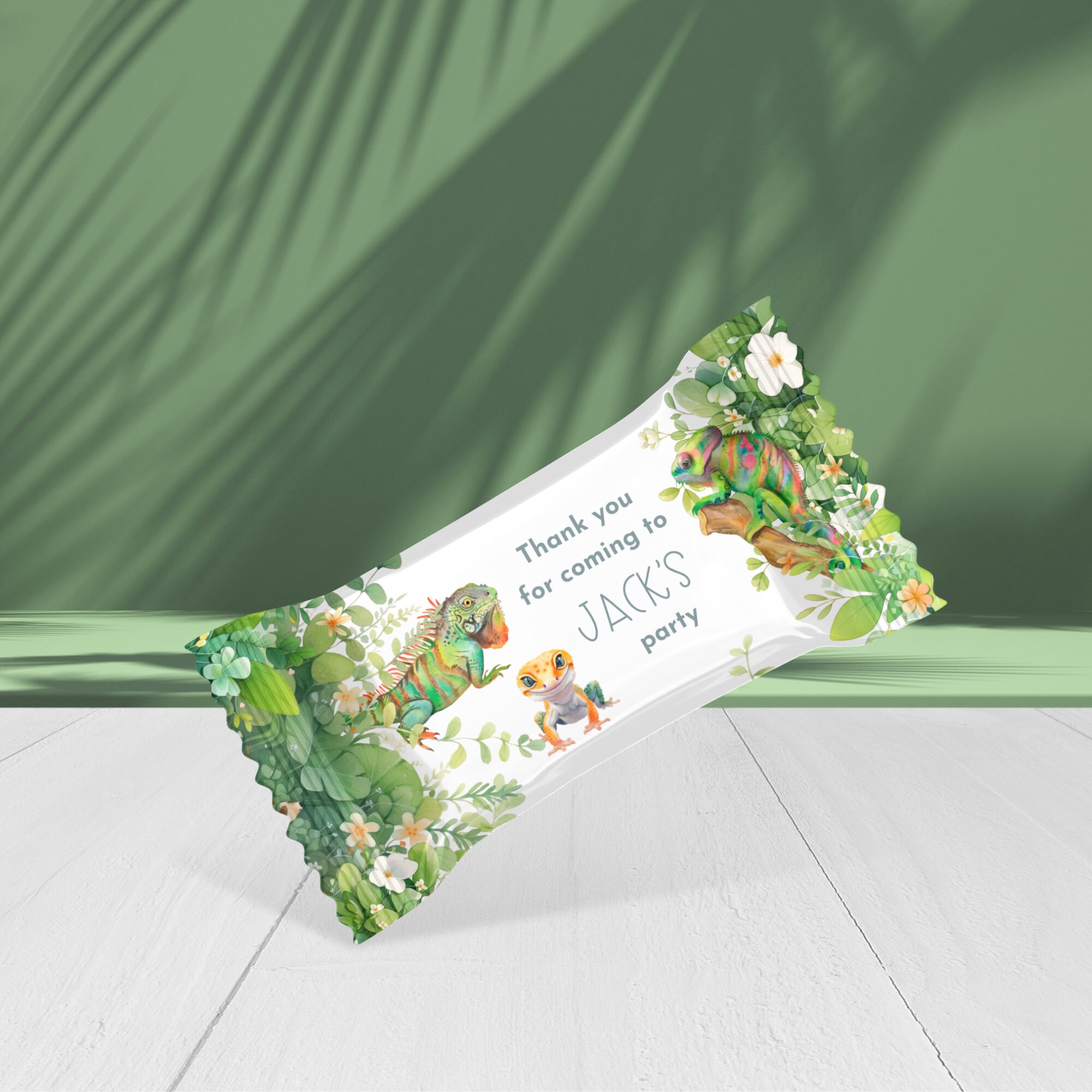 Reptile Rice Krispie Wrapper Digital Download - Snake Lizard Birthday ...