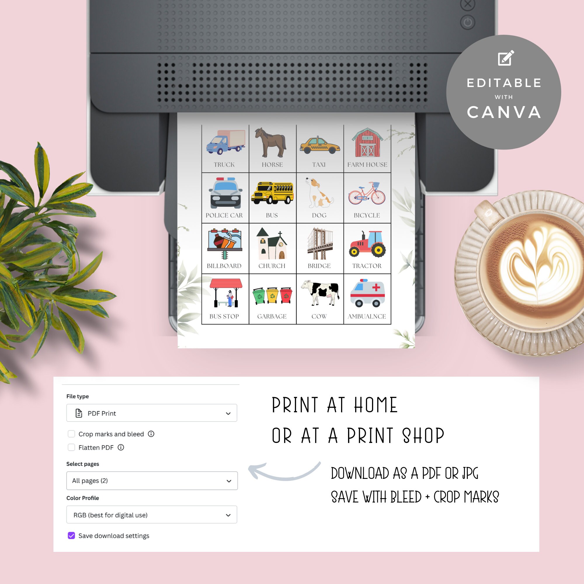 Baby Shower Games Bundle,editable in CANVA Games,blue/silver ...