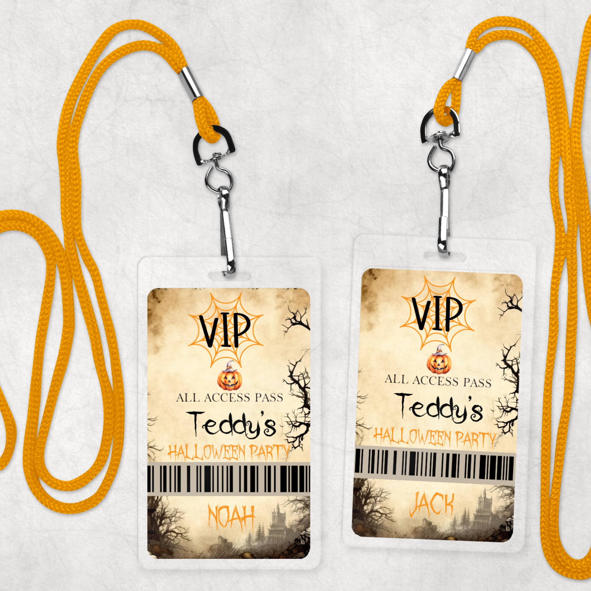 Halloween VIP All Access Badge Party Favors , Spooky Theme, Boo Party ...