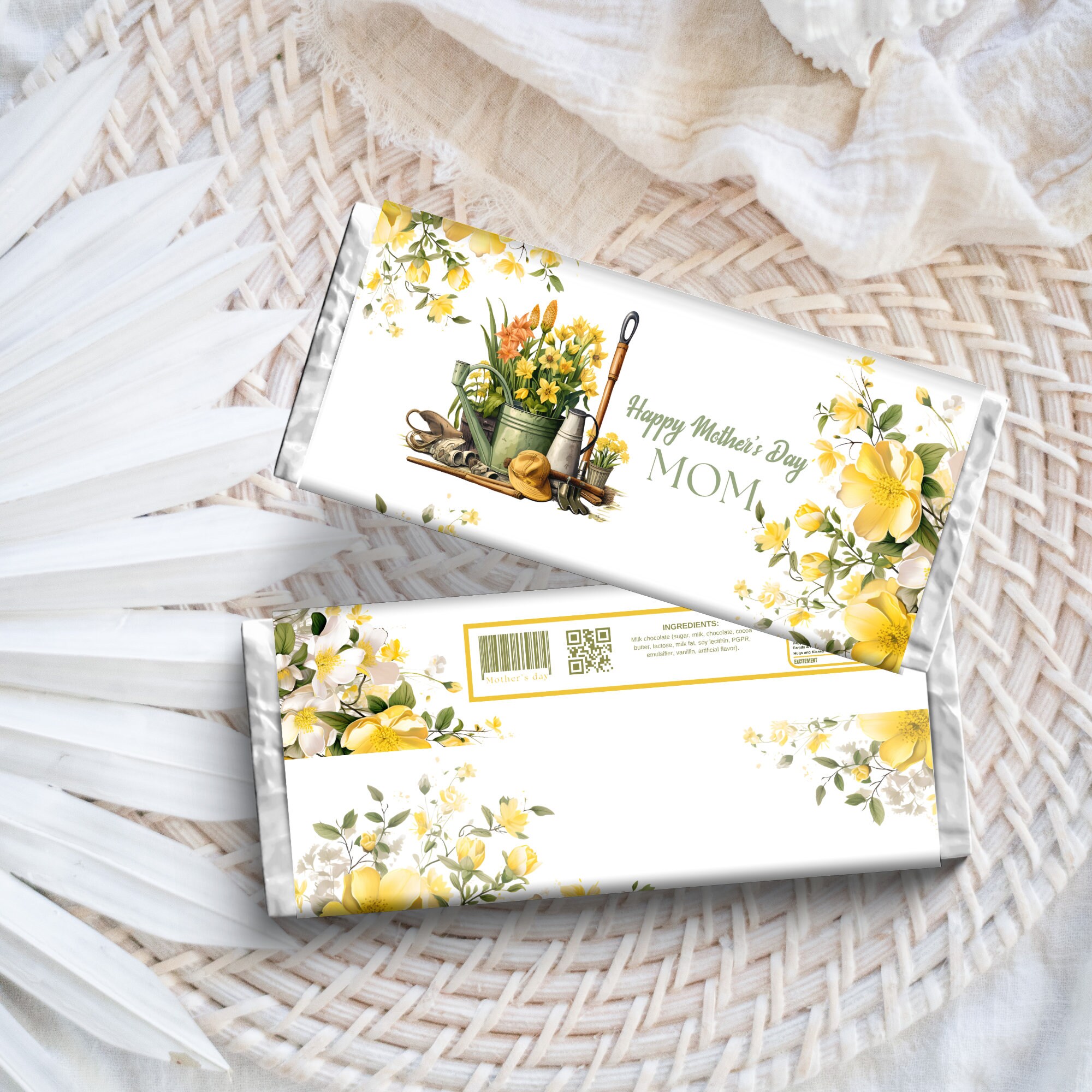 Mother's Day Chocolate Bar Wrapper Printable Candy Label, DIY Party ...