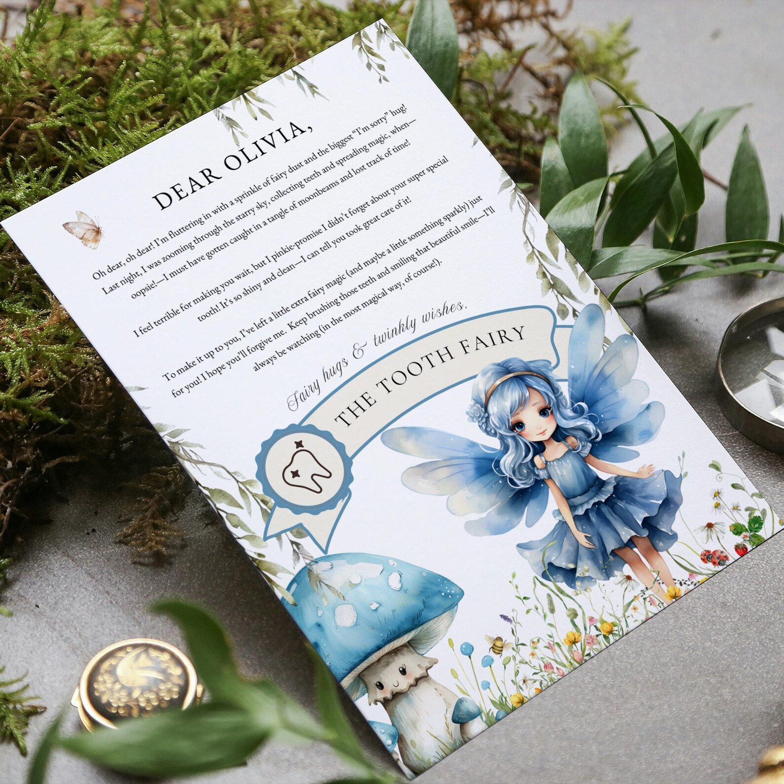 Tooth Fairy Apology Letter - Magical Printable Note for Kids | Digital ...