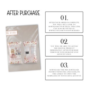 Princess Magical Castle Chip Wrapper Favor Once Upon a Time Fairytale ...