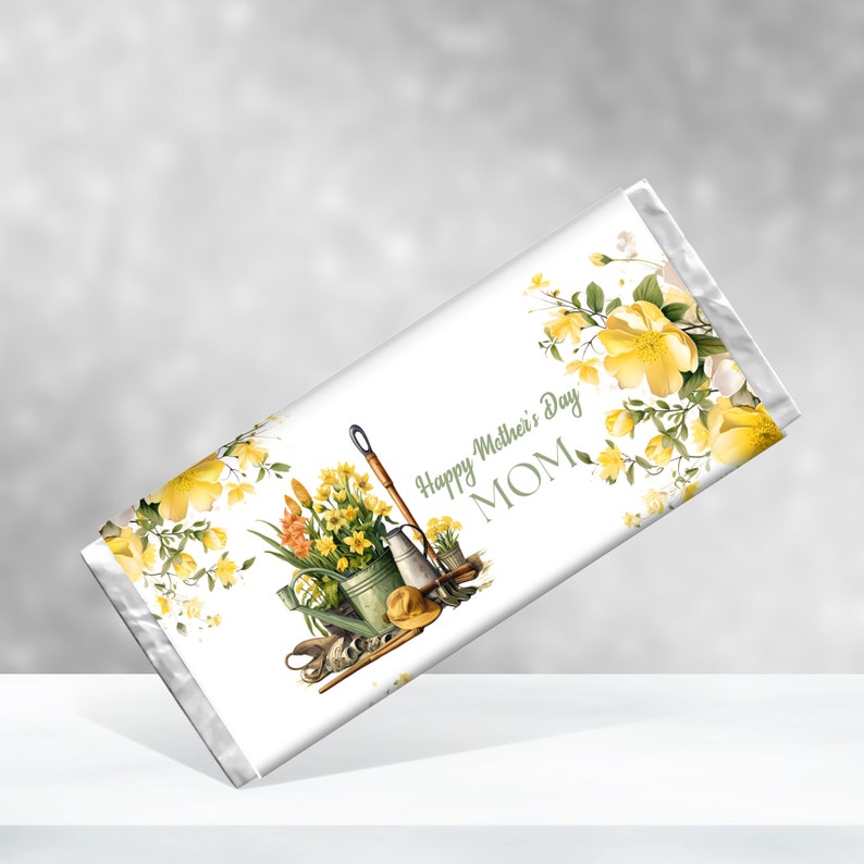 Mother's Day Chocolate Bar Wrapper Printable Candy Label, DIY Party ...