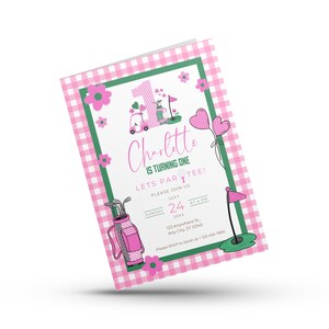 Golf Girl Birthday Party Invitation, Let the Girls Have a Ball on the ...