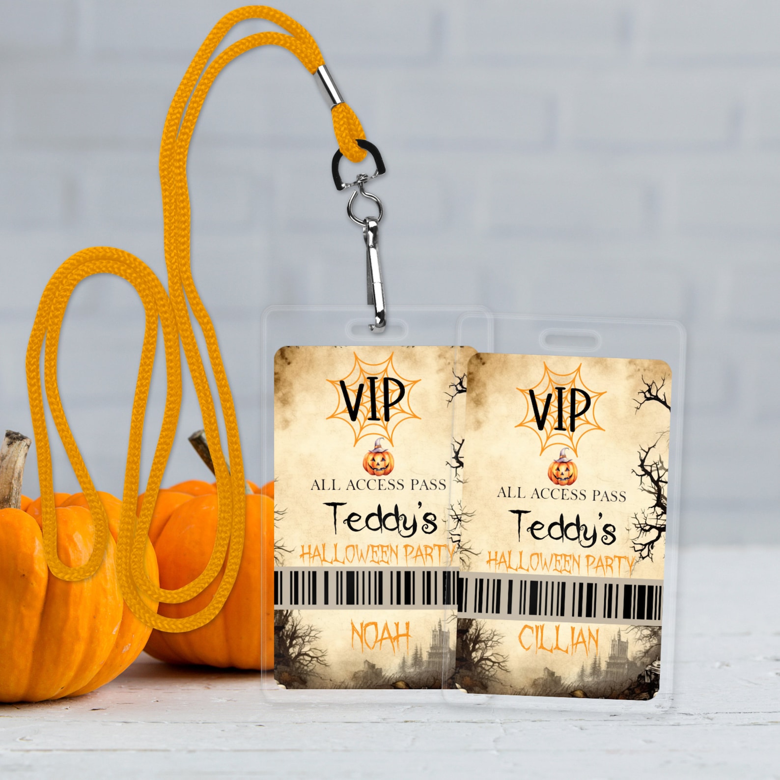 Halloween VIP All Access Badge Party Favors , Spooky Theme, Boo Party ...