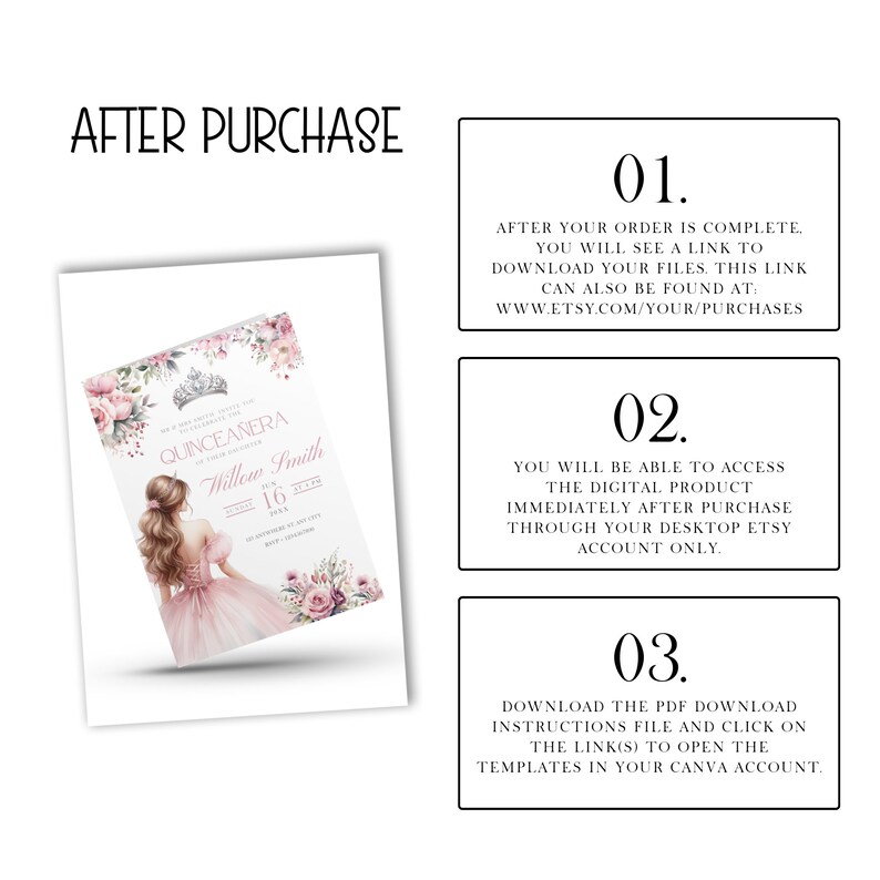 Pink Quinceañera Party Invitation Template,prom Night, Homecoming Queen ...