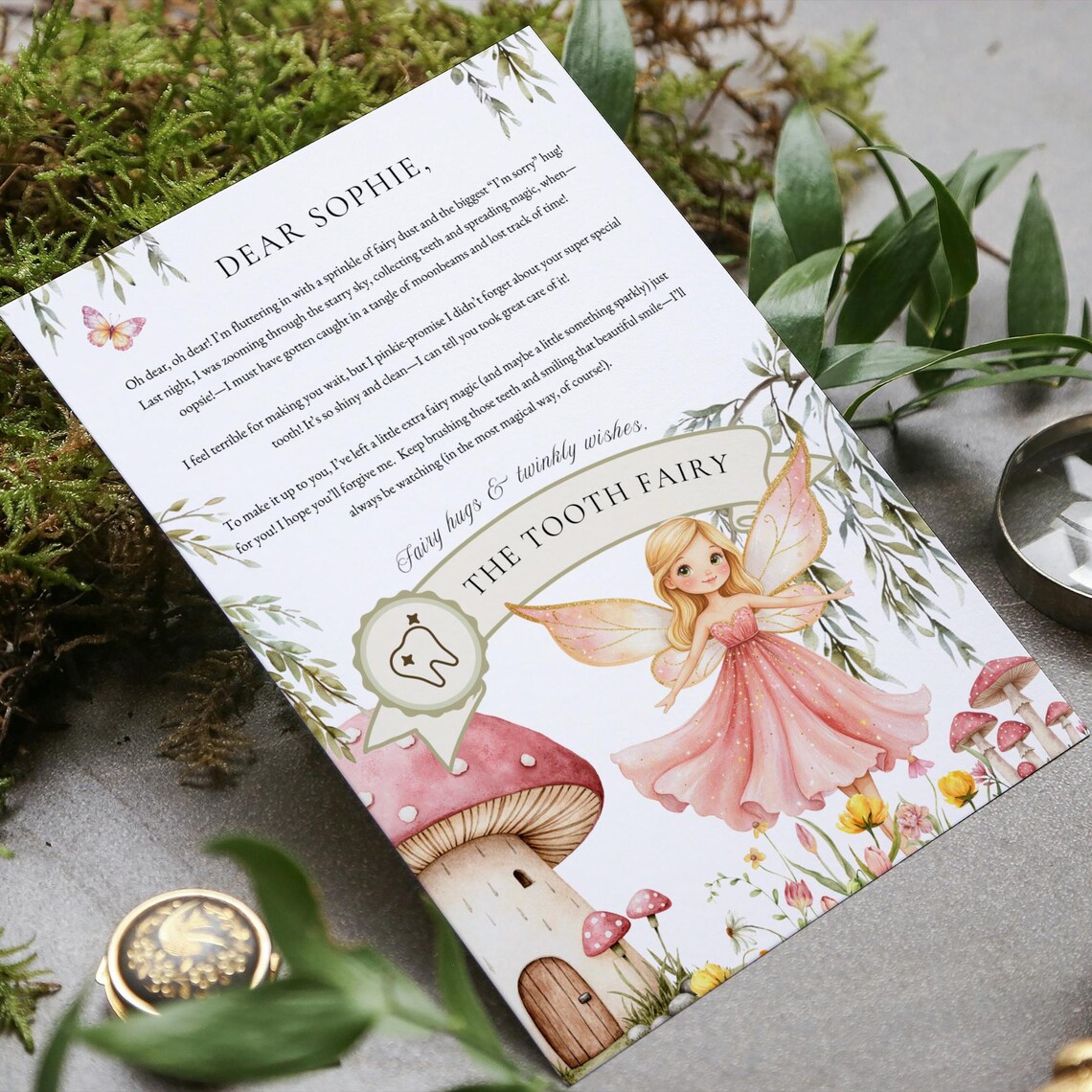 Tooth Fairy Apology Letter - Magical Printable Note for Kids (digital ...
