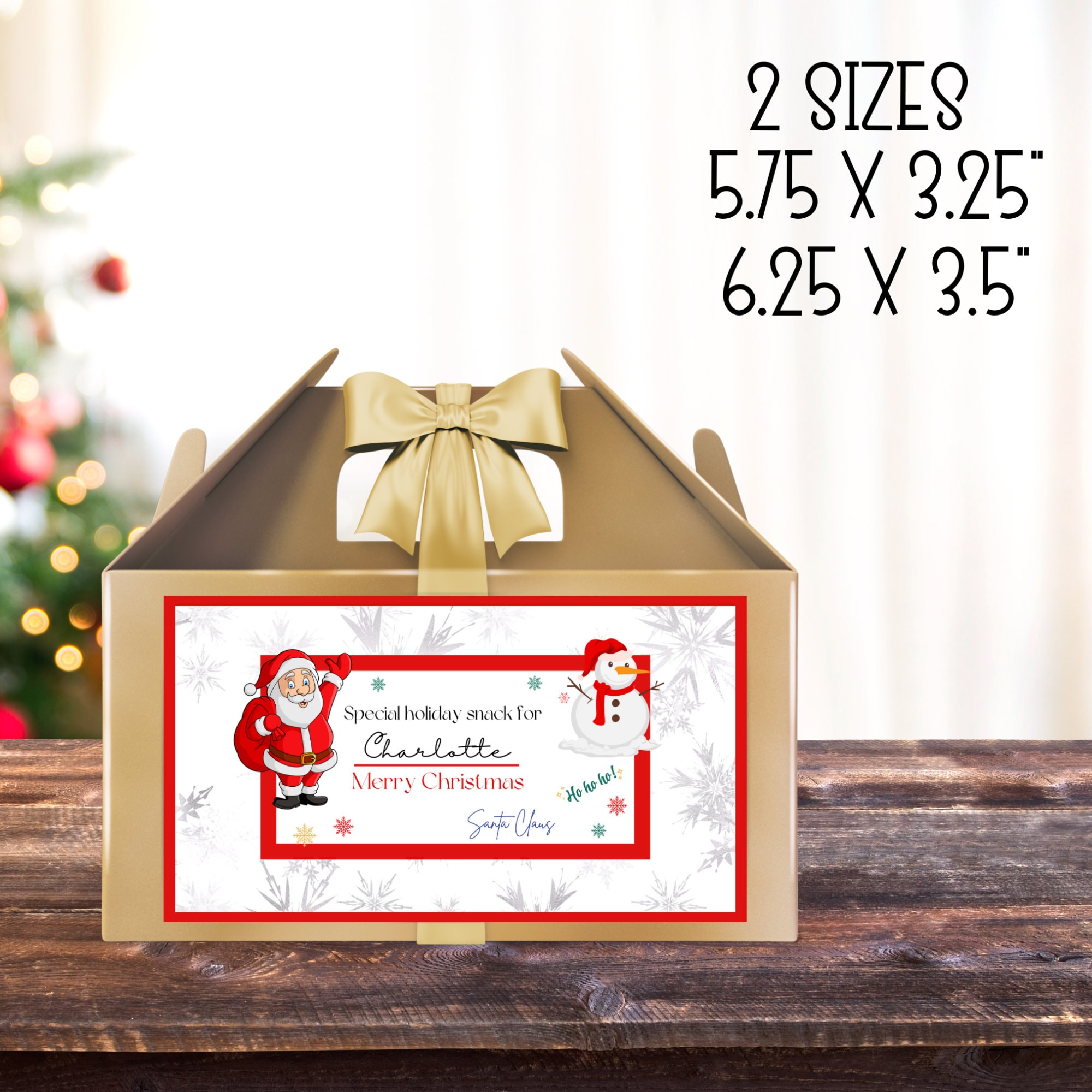 Christmas Gable Box Labels, Printable Favor Box Label, Gift Box Diy ...