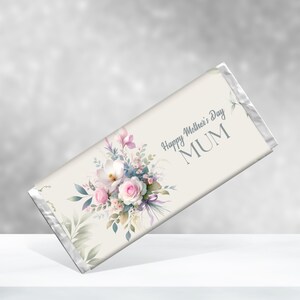 Floral Mother's Day Chocolate Bar Wrapper: DIY Printable (canva) - Etsy