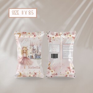 Princess Magical Castle Chip Wrapper Favor Once Upon a Time Fairytale ...