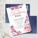 Pink Christmas Party Invitation DIY Xmas Invitationeditable - Etsy