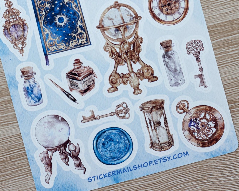 Light Academia Sticker Sheet 1 Bullet Journal Scrapbooking - Etsy
