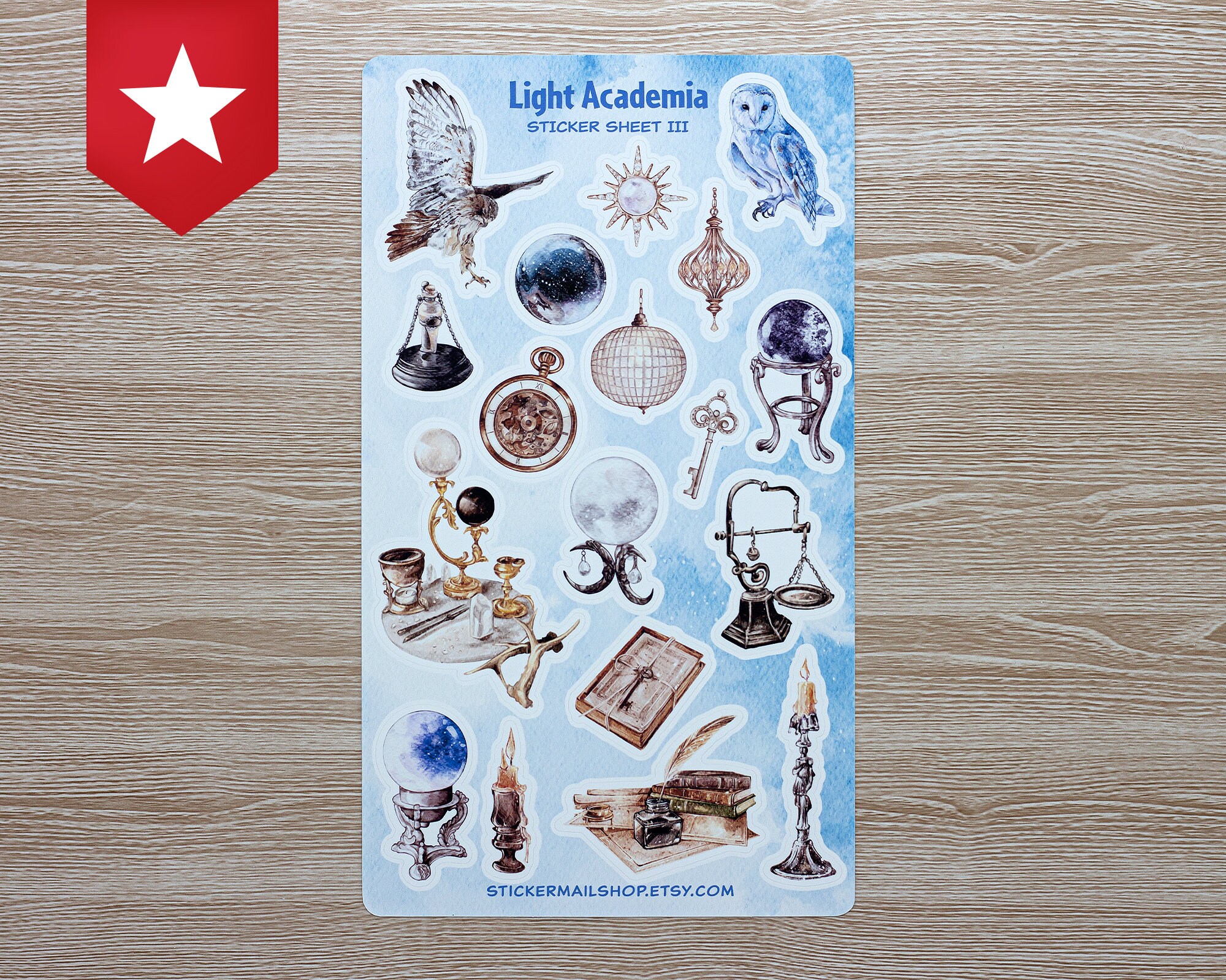 Light Academia Sticker Sheet 3 Bullet Journal Scrapbooking - Etsy