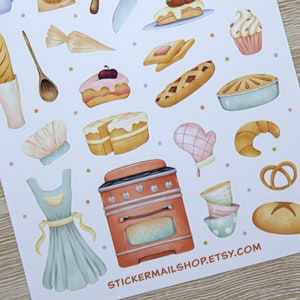 Baking Sticker Sheet Bullet Journal Scrapbooking Cute Decorative ...