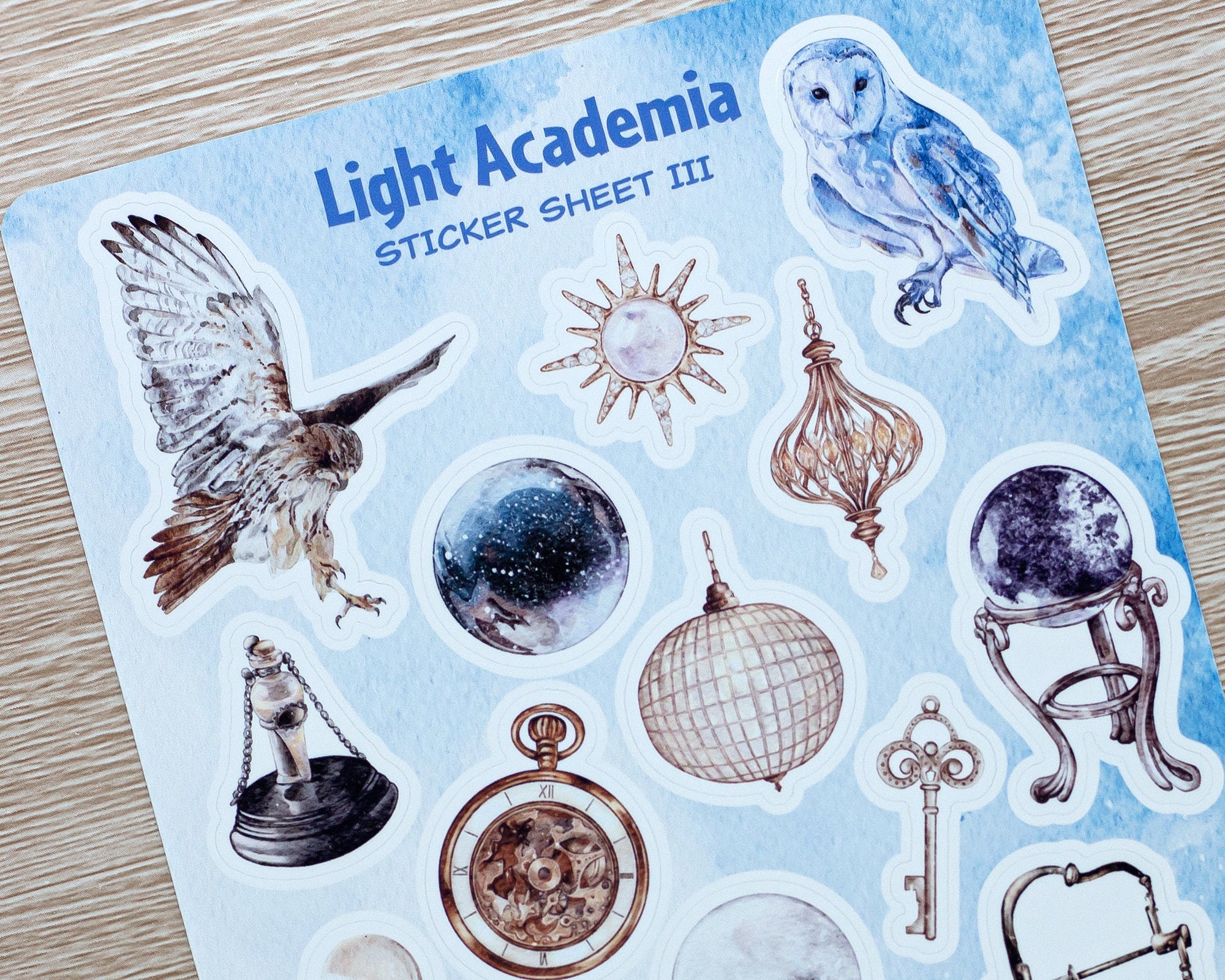 Light Academia Sticker Sheet 3 Bullet Journal Scrapbooking - Etsy