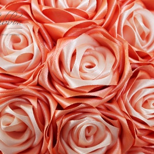 Ribbon Roses Bouquet Roses in a Round Box Luxury Flower Box - Etsy