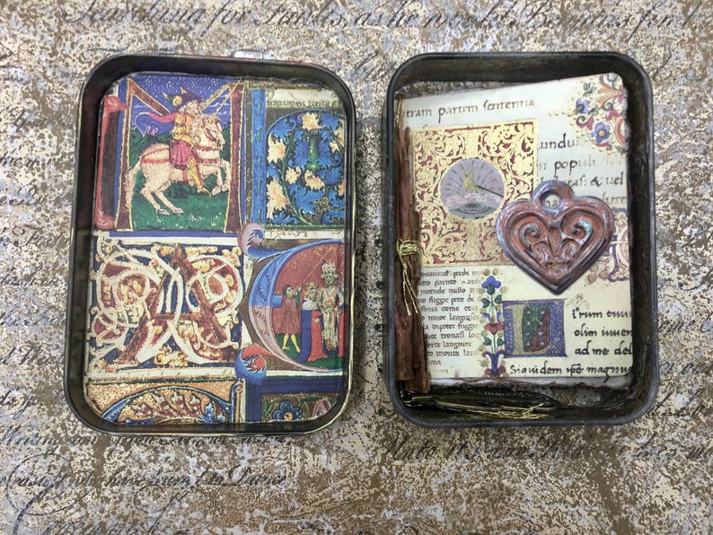 The Queen’s Prayer Book — Medieval-inspired Altered Tin Shrine With ...