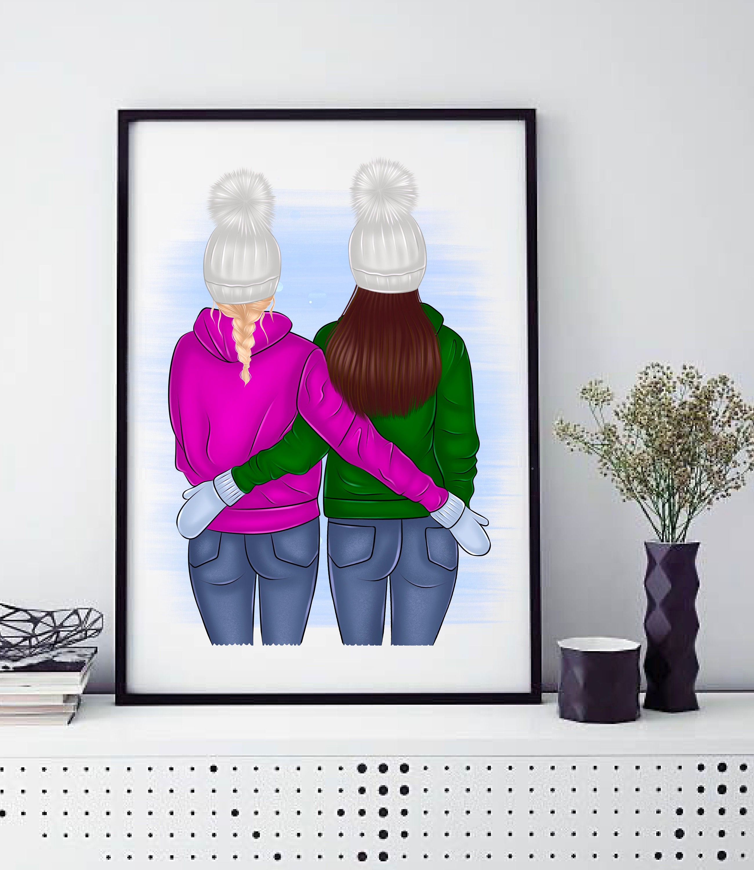 Best Friends Clipart, Friends Clipart, Sisters Clipart, Bff Clipart ...