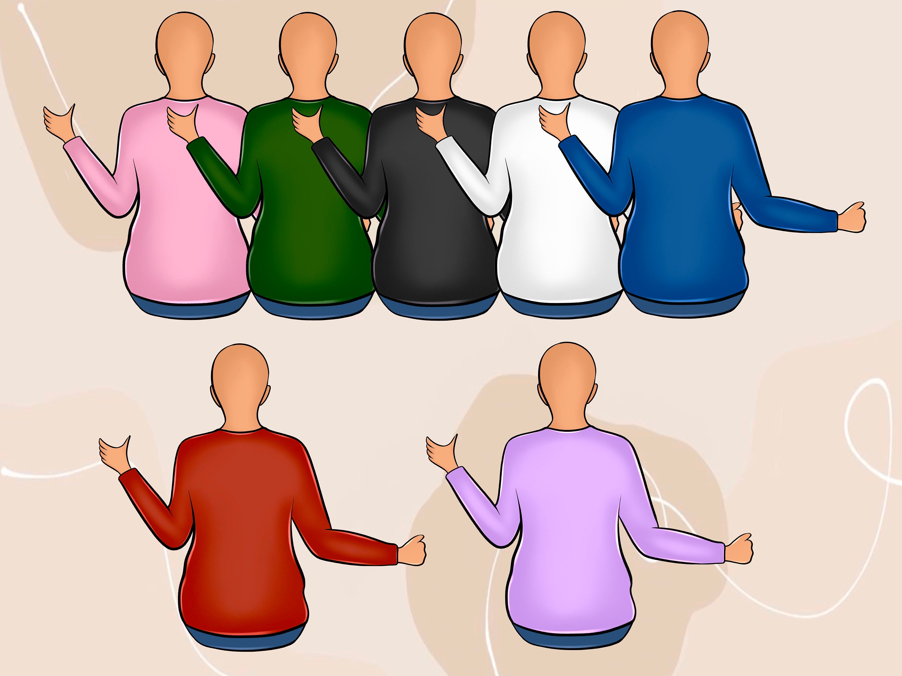 Best Friends Clipart Friends Clipart Sisters Clipart Bff - Etsy