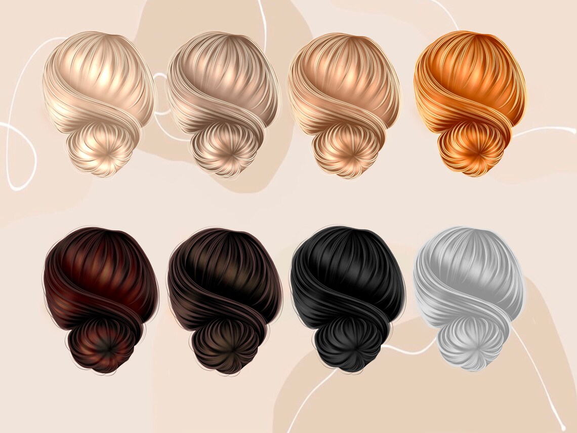 Hair Clipart Back View Clipart Natural Hair Hairstyle - Etsy
