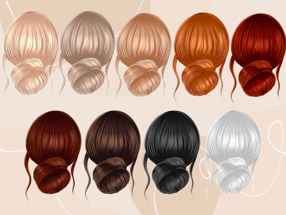 Hair Clipart Back View Clipart Natural Hair Hairstyle - Etsy