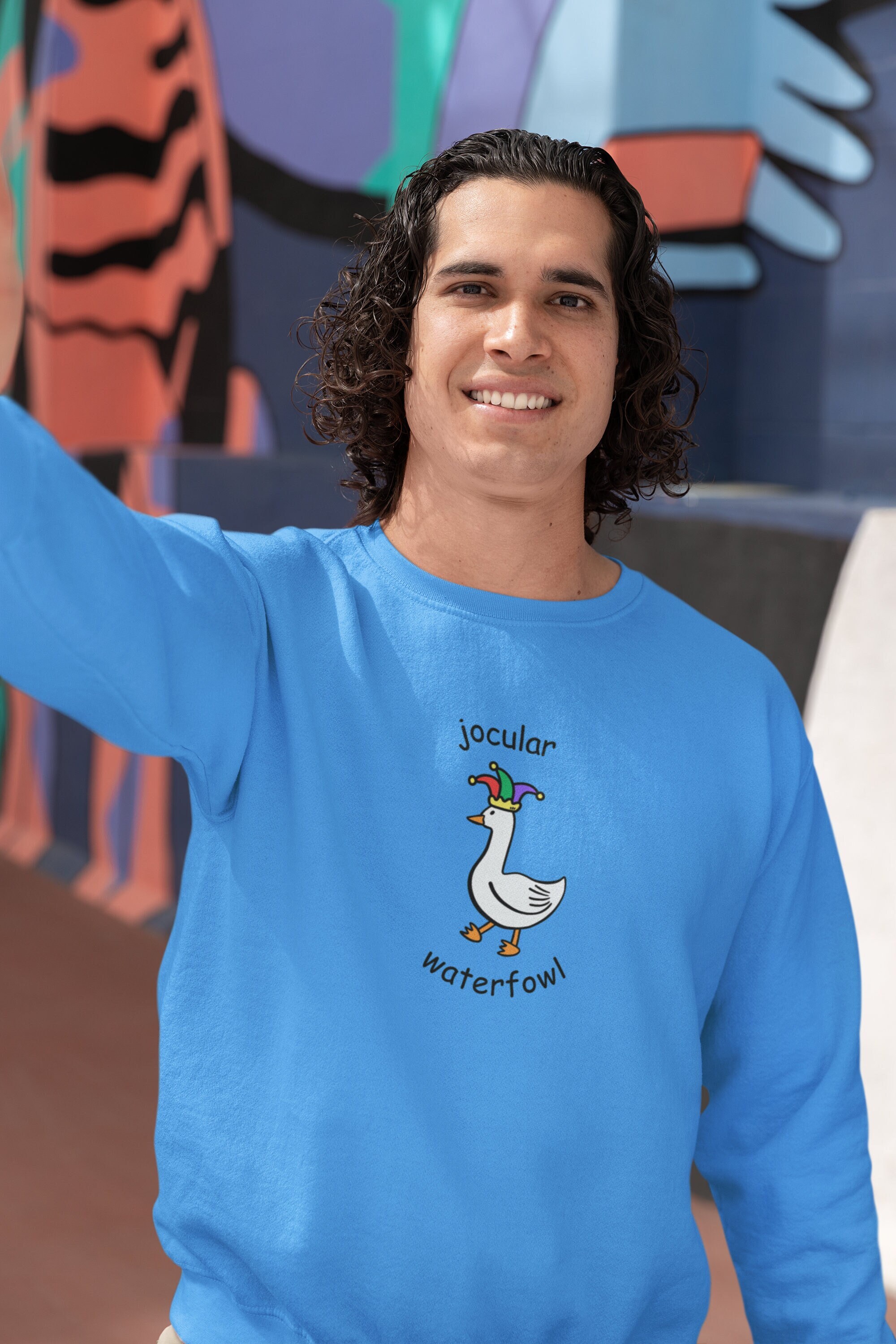 Silly Goose Sweatshirt Jocular Waterfowl Sweatshirt Funny Sweatshirt ...