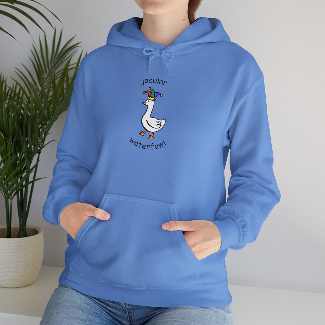 Silly Goose Hoodie Jocular Waterfowl Hoodie Funny Hoodie Funny Goose ...