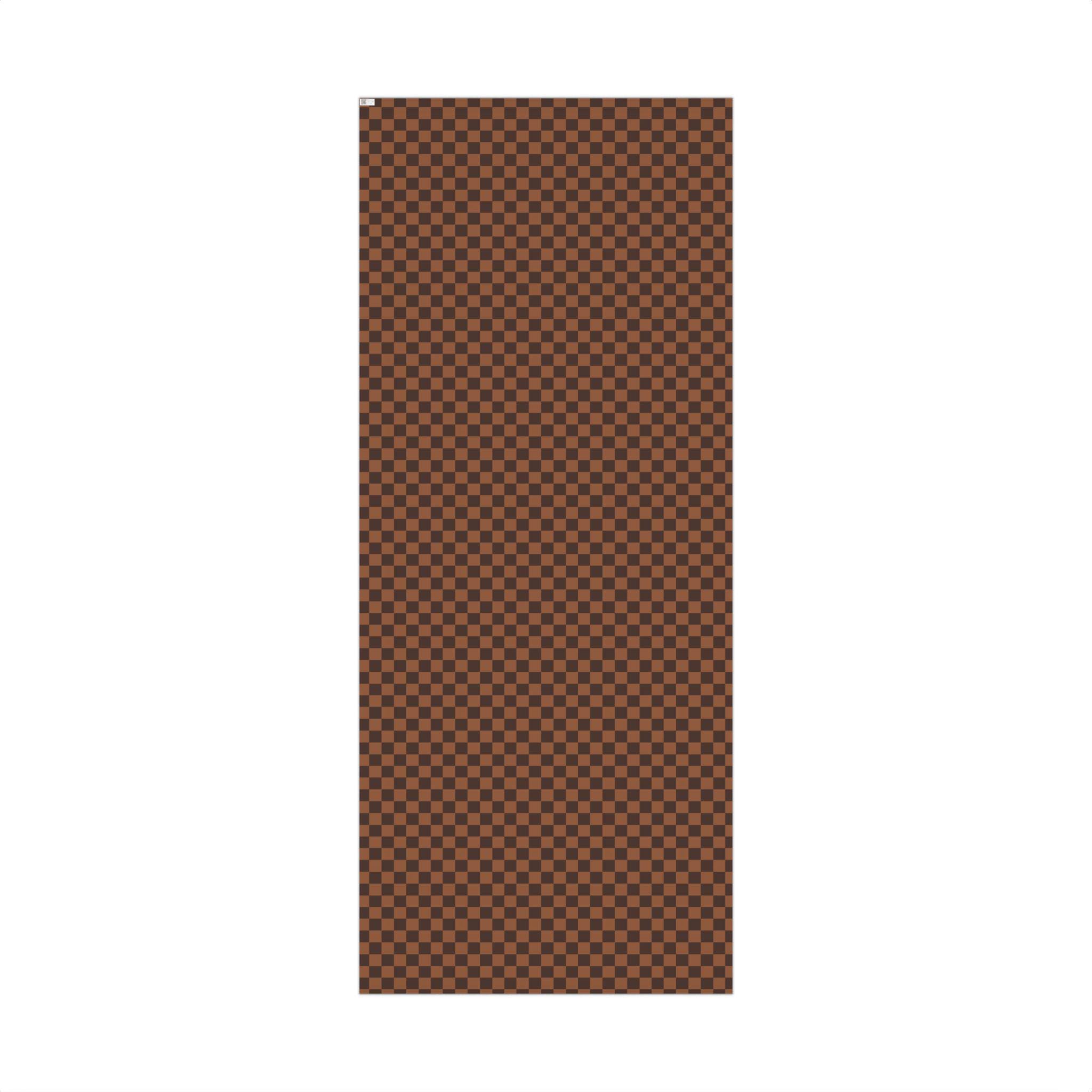 Brown Checker Wrapping Paper: Designer Gift Wrap - Etsy