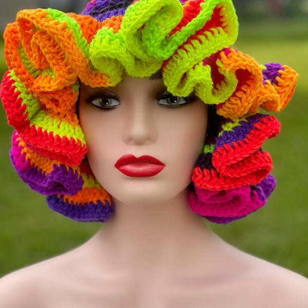 Crochet Ruffle Hat - Etsy