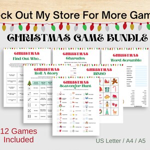 Who Am I Christmas Game, Festive Themed Party Game, Memory Game ...