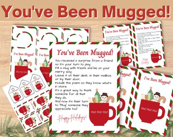 You've Been Mugged Christmas Printable Giving Game - Etsy