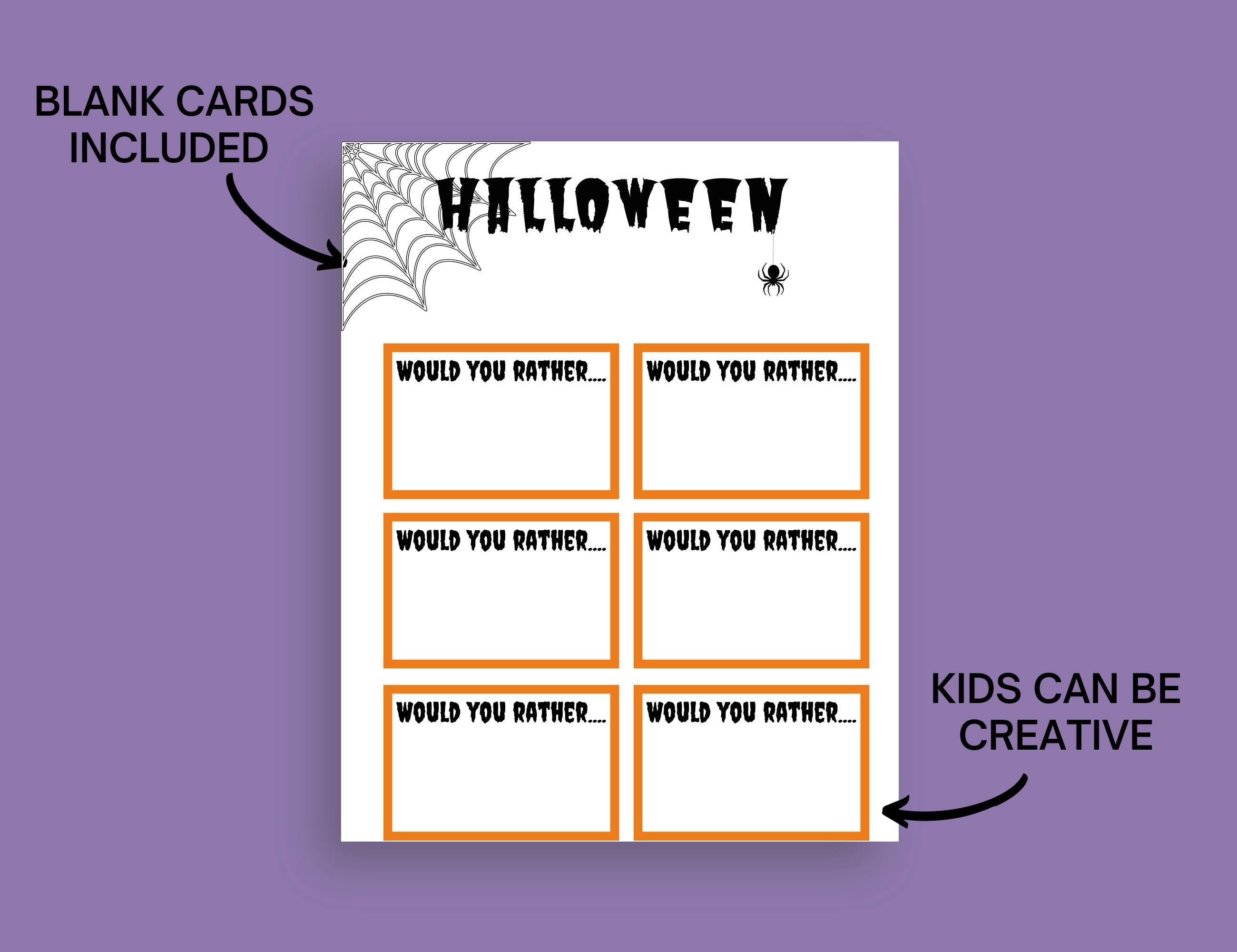 Printable Halloween Games Halloween Game for Kids, Teachers, Parties ...