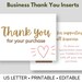 Editable Thank You Insert Business Packaging Insert - Etsy