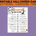 Printable Halloween Would You Rather Game Printable Spooky Halloween ...