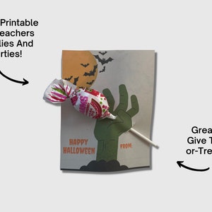 Halloween Printable Cards, Kids Halloween Party, Halloween Treat Cards ...